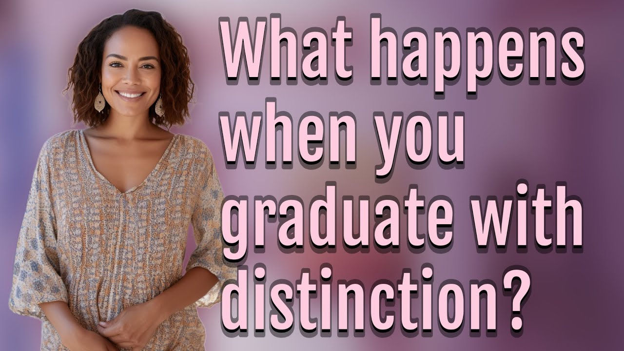 What happens when you graduate with distinction? - YouTube