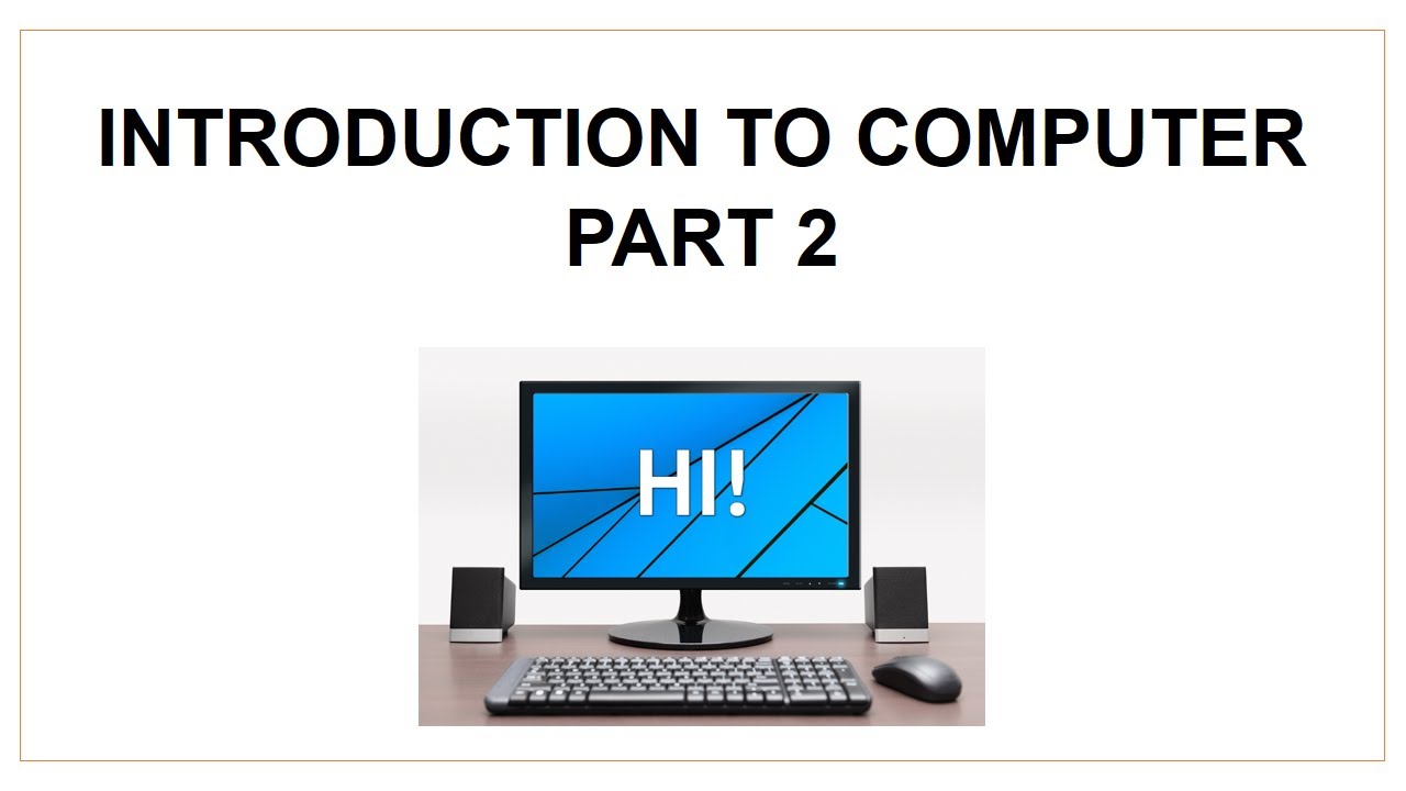 [CCC] Introduction to computer part 2 | [HIndi/English] - YouTube