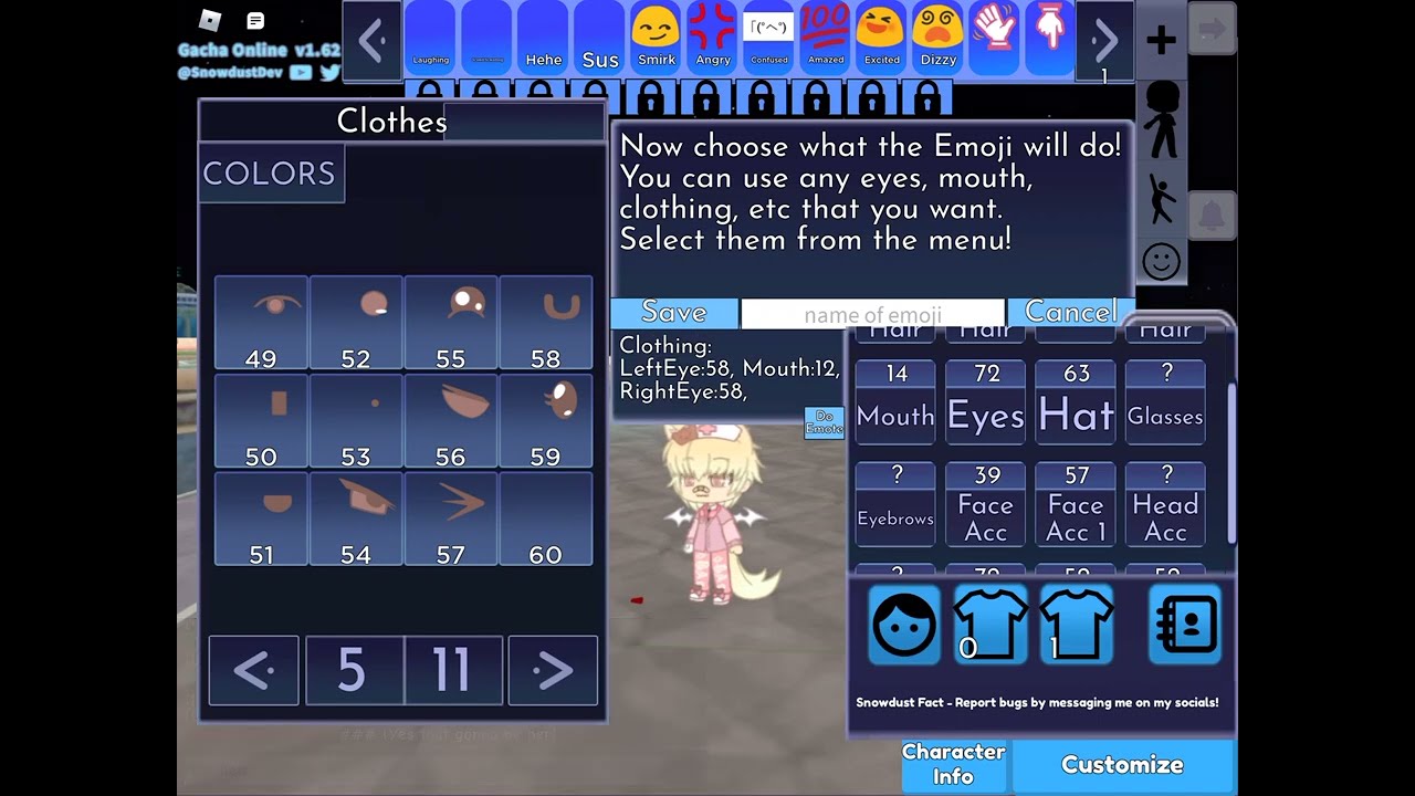 How to make custom emotes in roblox gacha online - YouTube