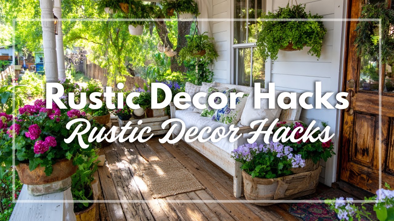Summer Farmhouse Outdoor Decor: Small Space Ideas with Rustic Vintage ...