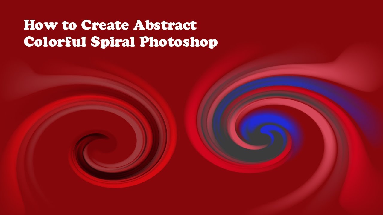 Abstract Colorful Spiral in Photoshop | Abstract Radial Twirl Spiral in ...
