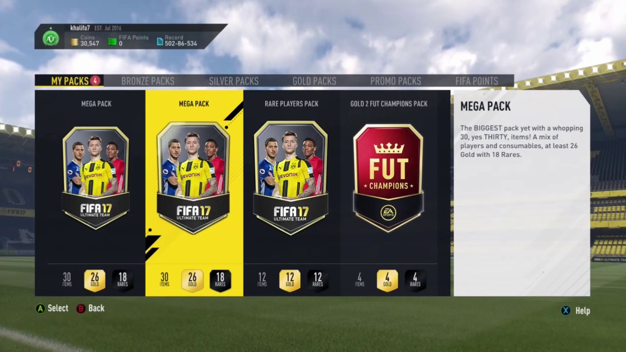 fifa 17 packs - YouTube