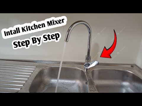 How to install a kitchen Mixer Tap ....... - YouTube