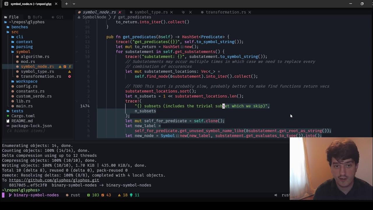 Coding Glyphos -- High Speed Refactoring in Rust Part 2 - YouTube