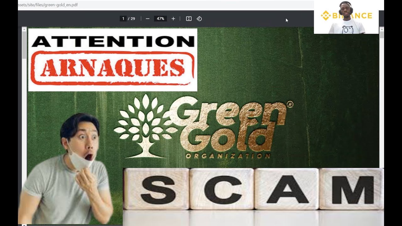 GreenGold Arnaque Scam NE PAS INVESTIR!!!! - YouTube