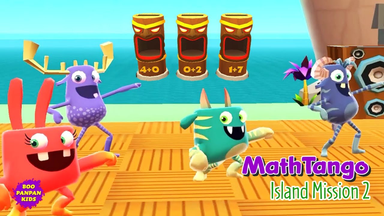 MathTango Monster math mission 1 on Island|Boopanpankids - YouTube