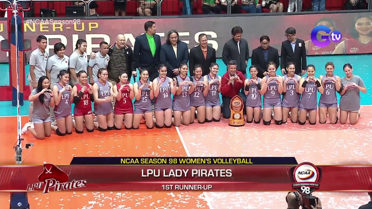 NCAA Season 98 WVB: LPU Lady Pirates - 1st runner-up - YouTube