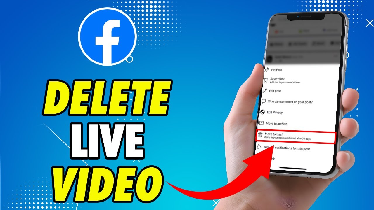 How to Delete Live Video on Facebook - YouTube