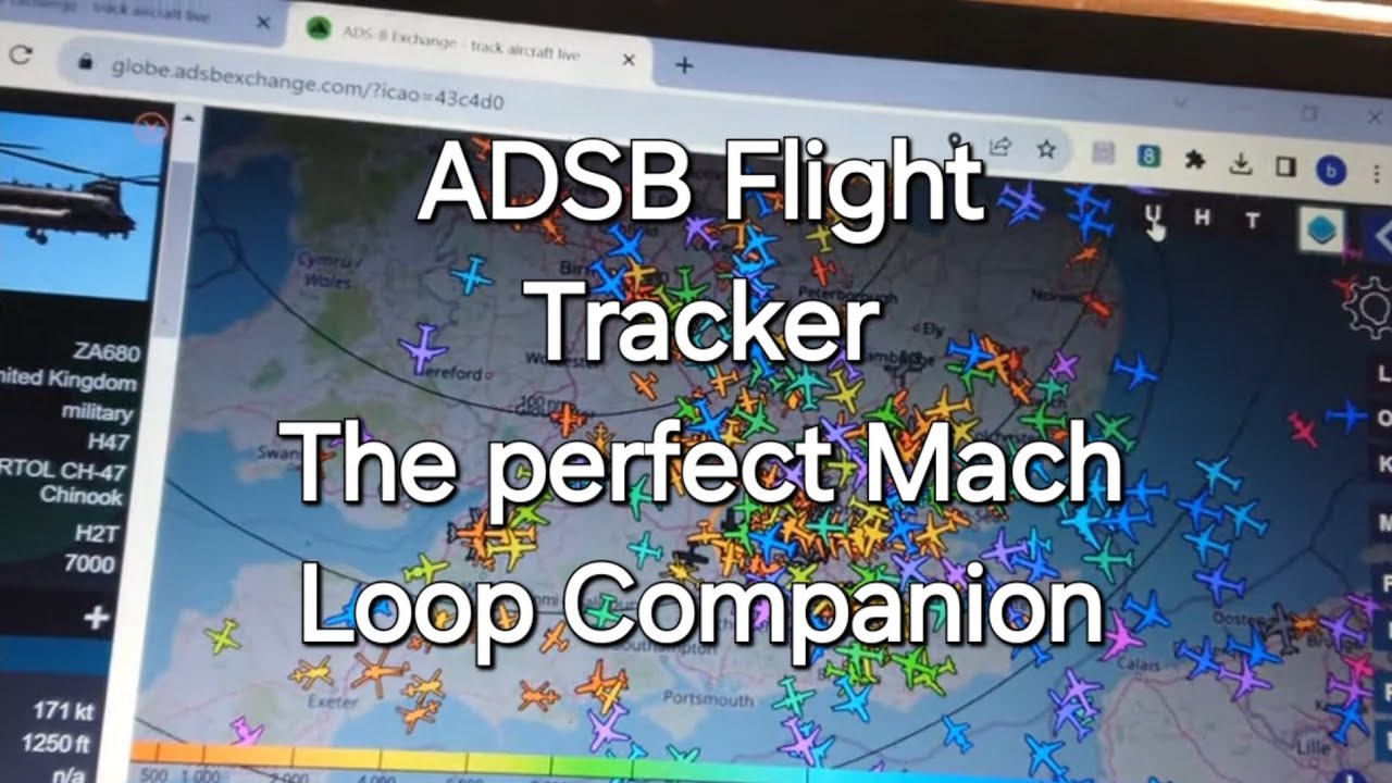 ADSB flight tracker to use while on the Mach Loop - YouTube
