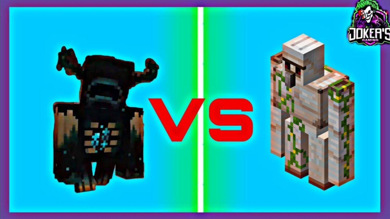 warden vs iron golem |minecraft - YouTube