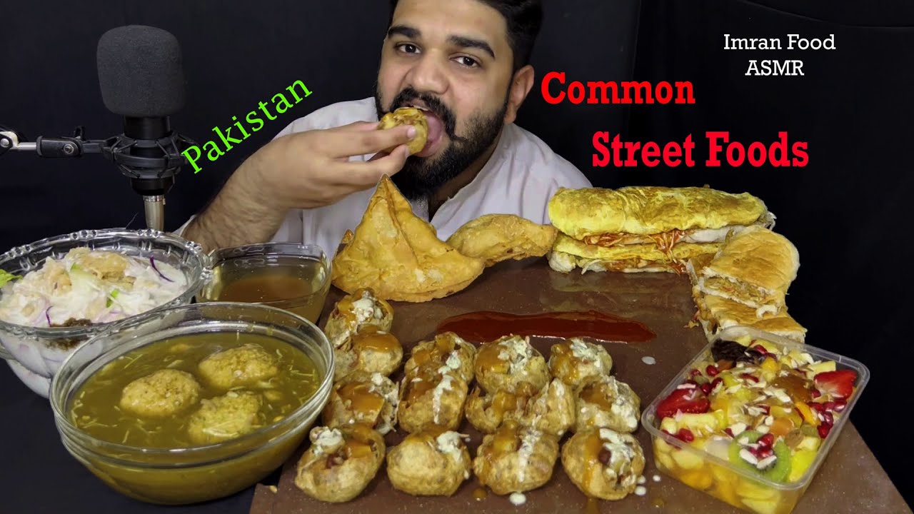 ASMR EATING THE COMMON STREET FOODS OF PAKISTAN | PAKISTANI ASMR | #fun ...