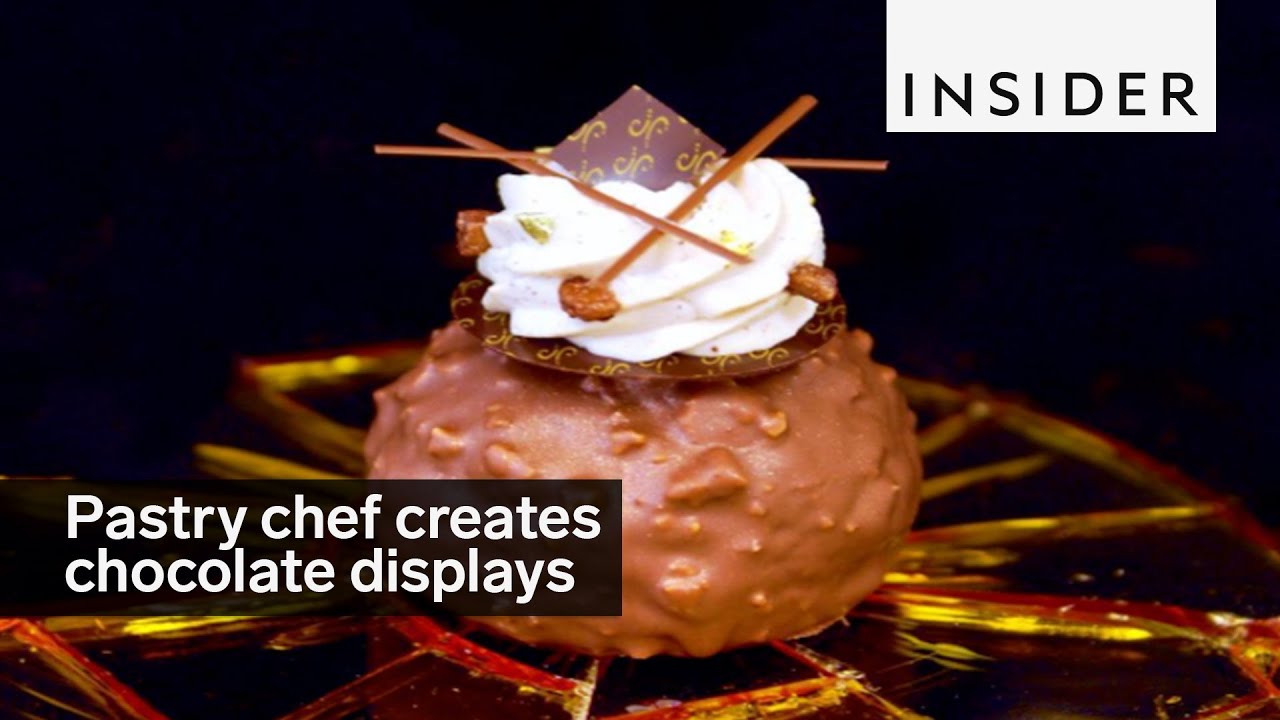 This pastry chef creates beautiful chocolate displays - YouTube