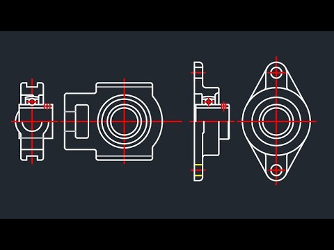 Insert Unit Bearing in AUTOCAD by CADBOX - YouTube