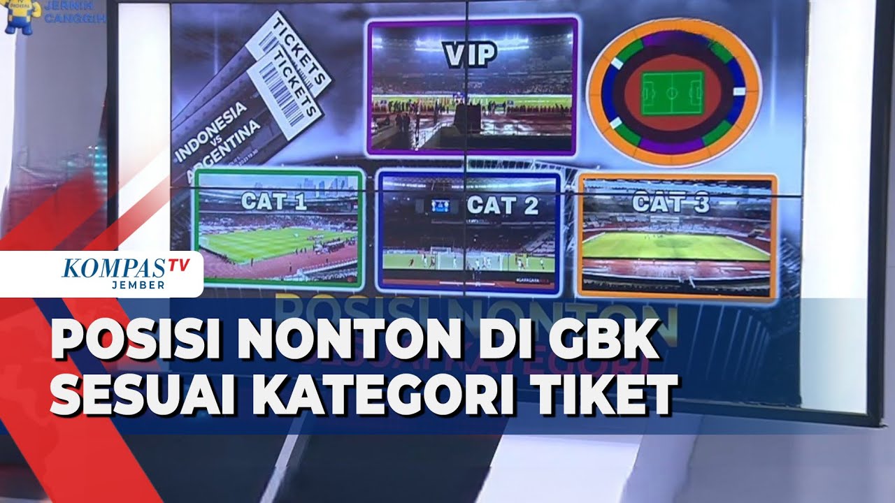 Mau Nonton Laga Timnas Lawan Argentina? Begini Posisi Nonton Stadion GBK Sesuai Kategori Tiket ...