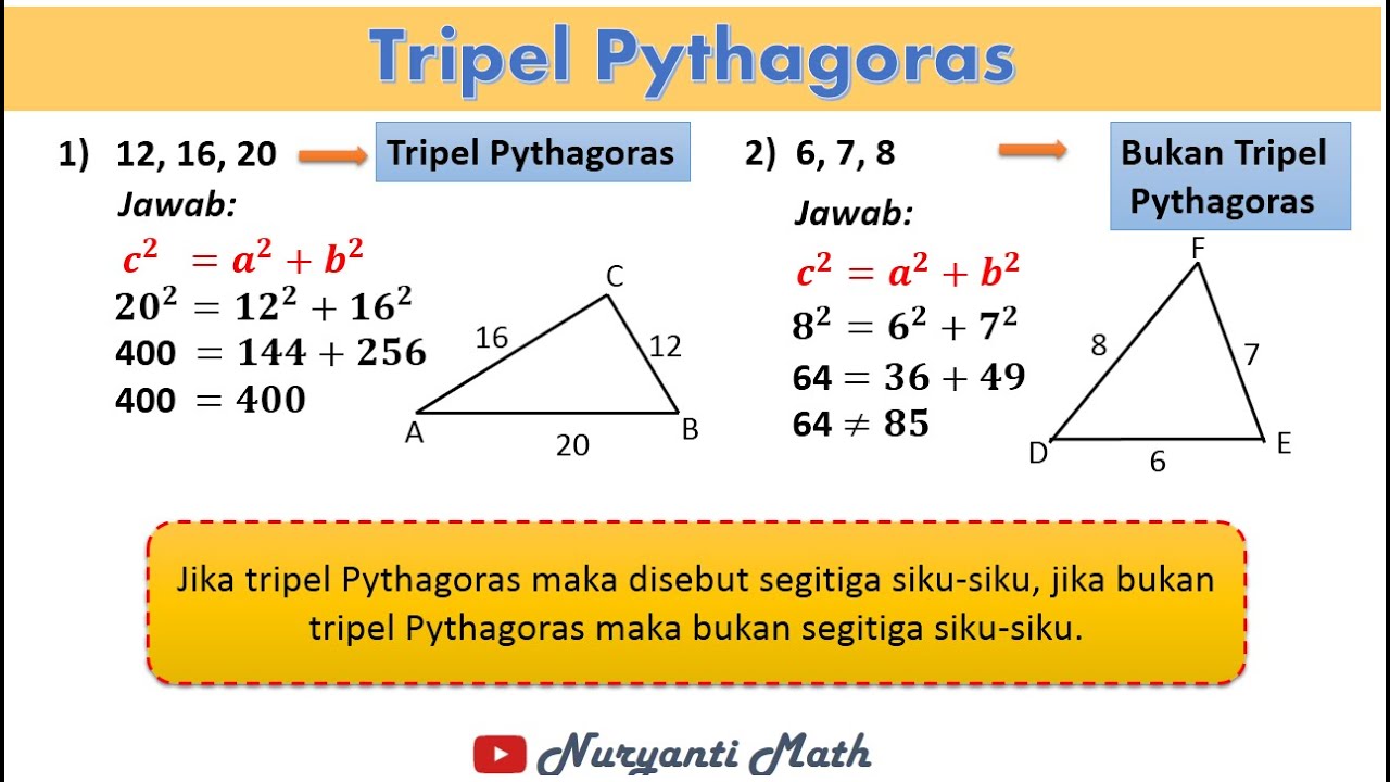 Rumus Menentukan Jenis Segitiga Dengan Teorema Pythagoras – Tips And ... Rumus Menentukan Jenis Segitiga Dengan Teorema Pythagoras – Tips And ...