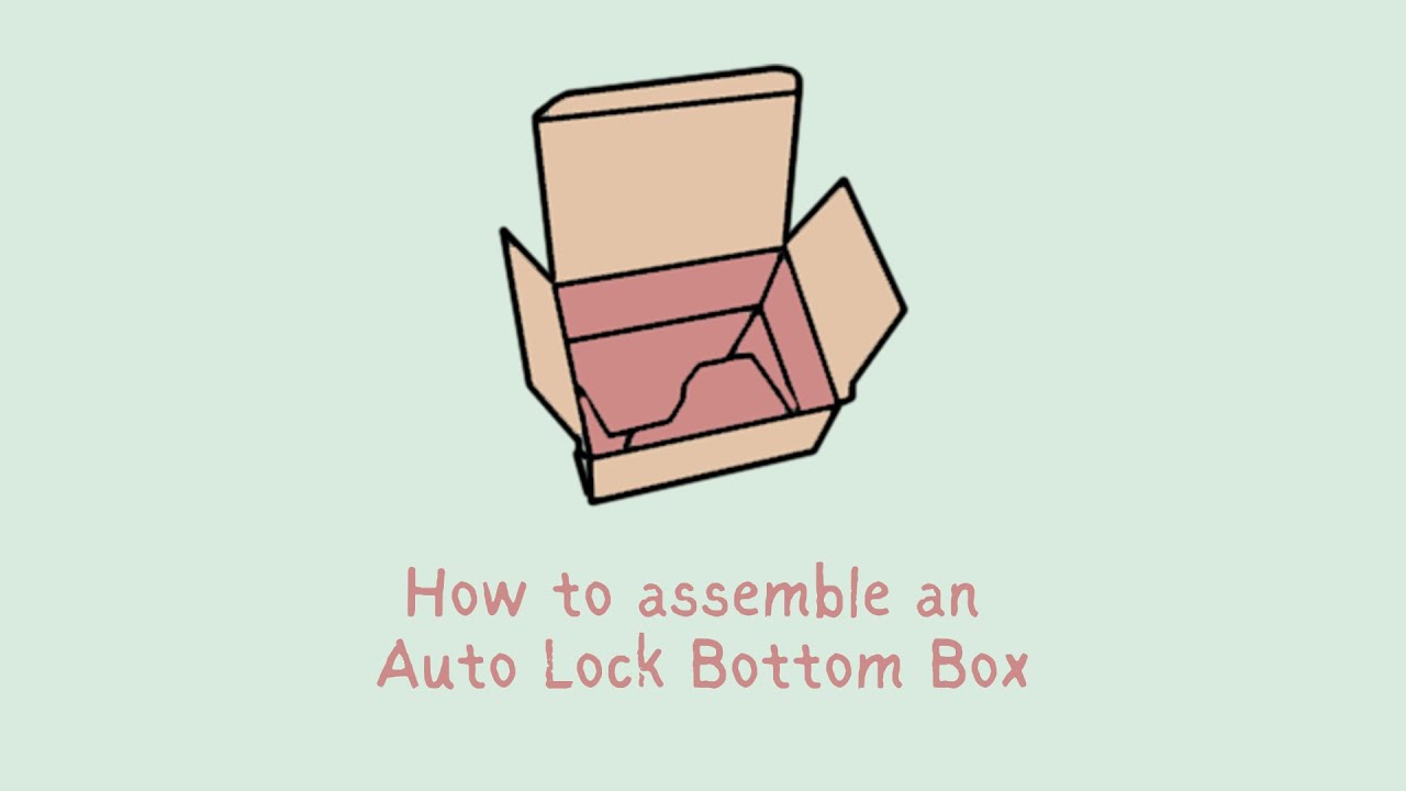 How to Assemble an Auto Lock Bottom Box | Half Price Packaging - YouTube
