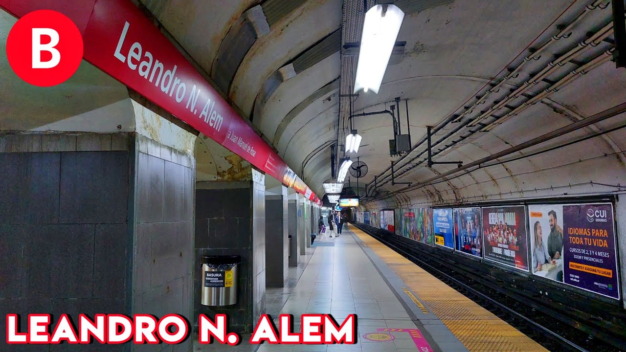 Subte Línea B | Leandro N. Alem - YouTube
