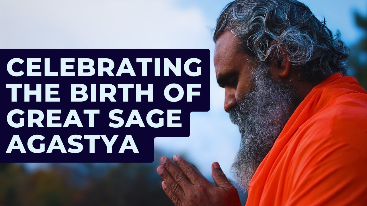 Celebrating the Birth of Great Sage Agastya | Live Teaching with Dr ...
