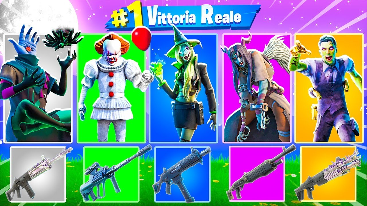 VINCO LA RANDOM HALLOWEEN BOSS CHALLENGE su FORTNITE! - YouTube
