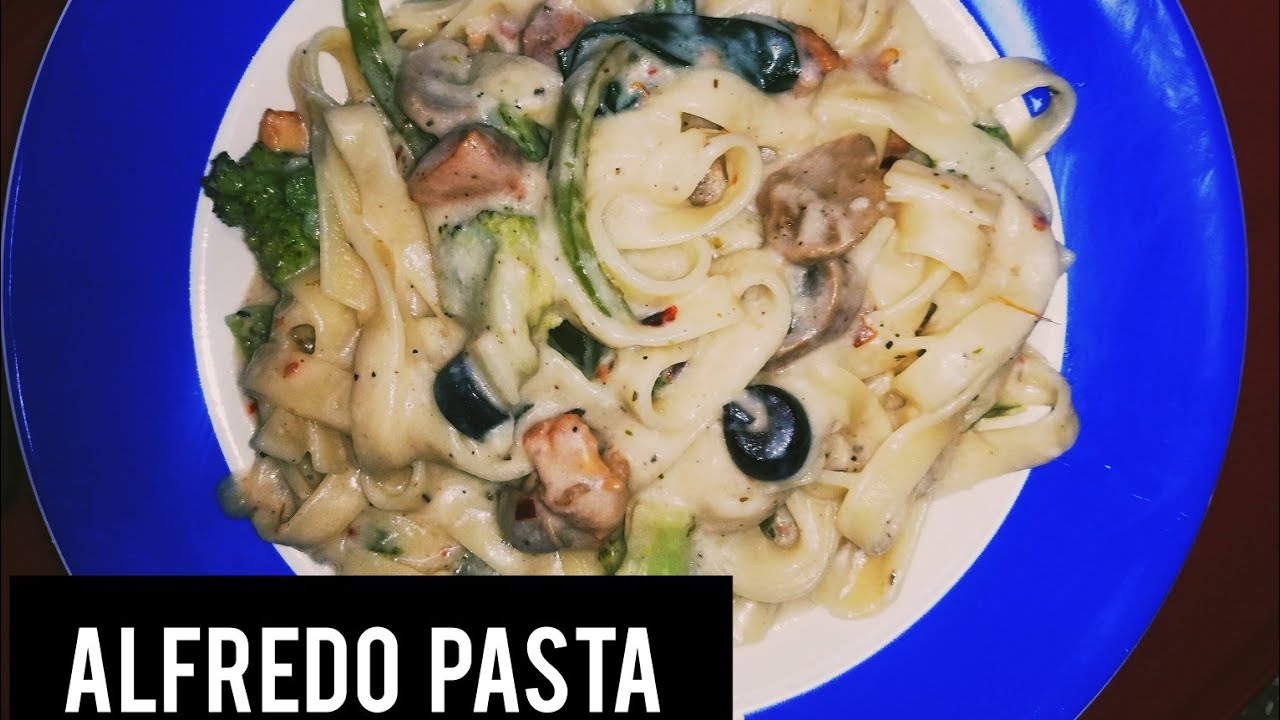 Alfredo pasta recipe | How to make alfredo pasta with veges - YouTube