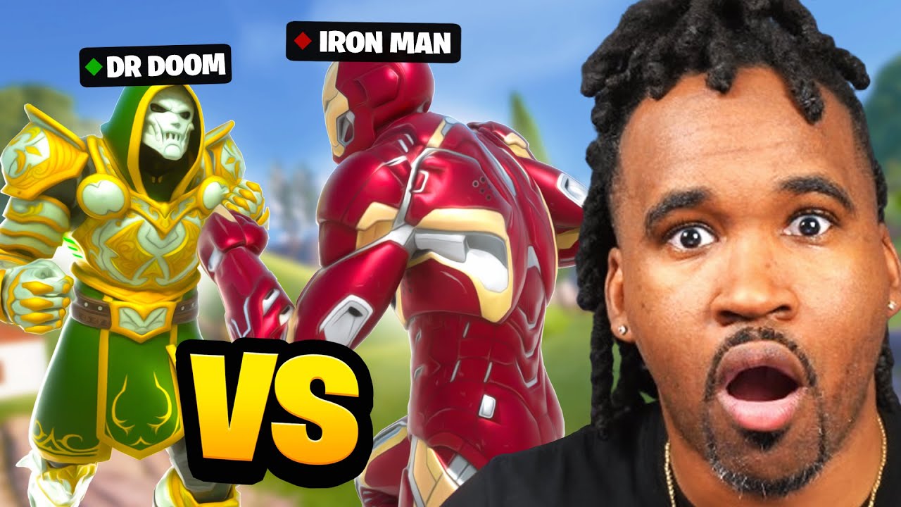 Robert Downey Jr (Iron Man) VS Robert Downey Jr (Dr Doom) in Fortnite ...