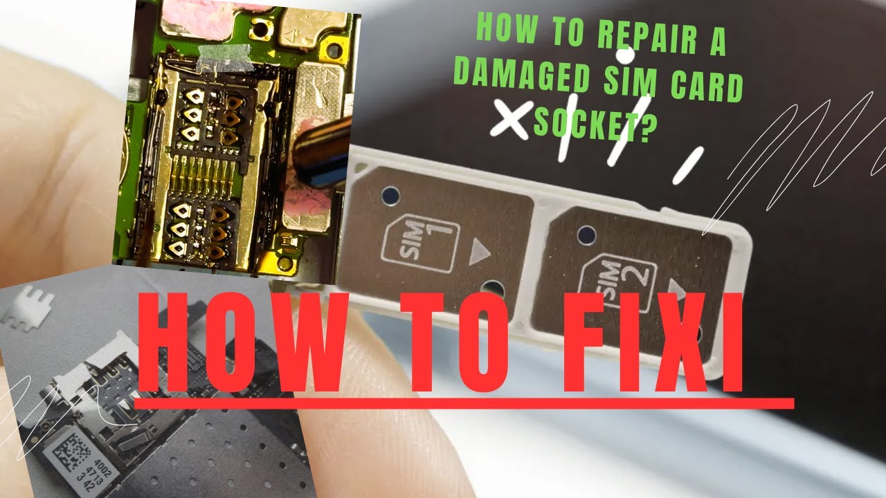 How to Repair a damaged sim card socket🤌 #gmbrepairshop - YouTube