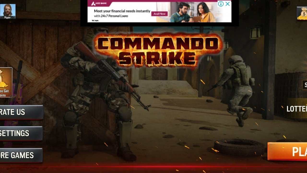 I play commando strike game - YouTube