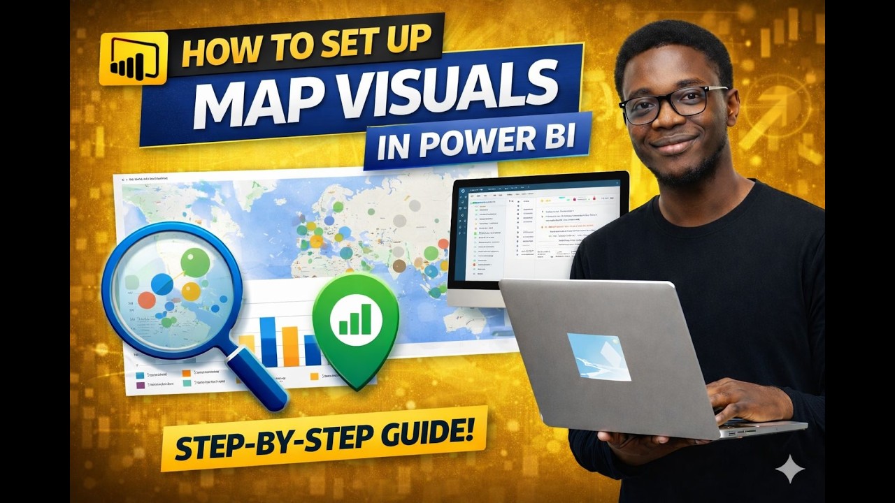 Properly set up Map Chart In Power BI for Beginners | Map Chart In ...