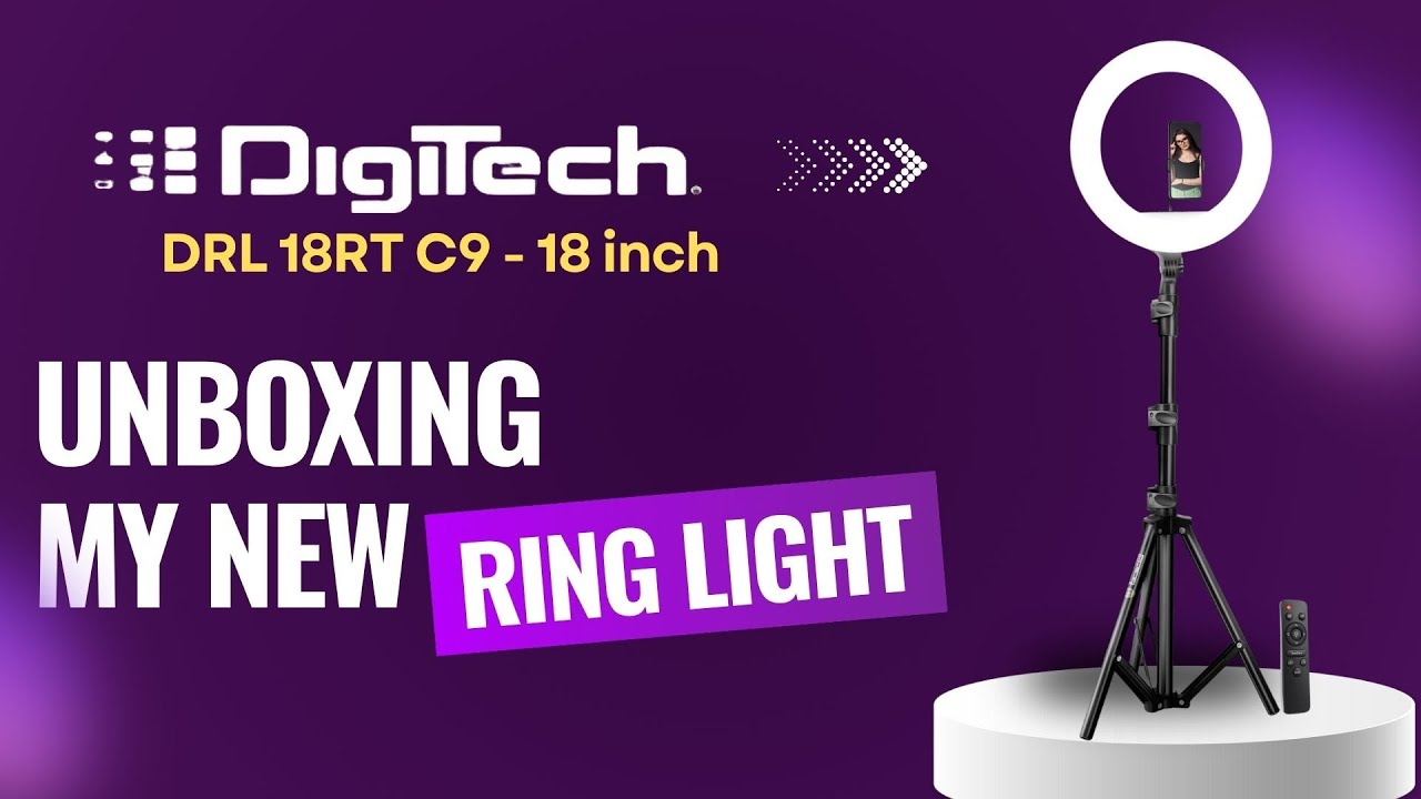 Digitek Ring Light Unboxing Video For New Content Creators. - YouTube