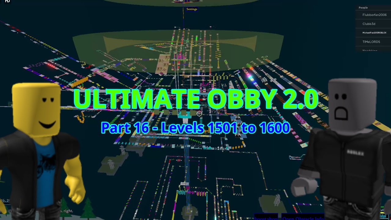 Ultimate Obby 2.0: Part 16/100 - Levels 1501 to 1600 - YouTube