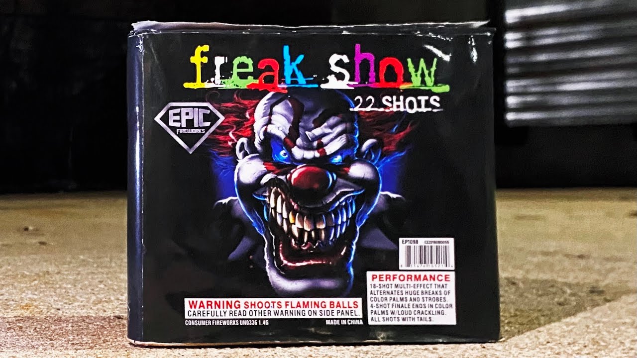 Freak Show by EPIC Fireworks (200g 22s) - YouTube