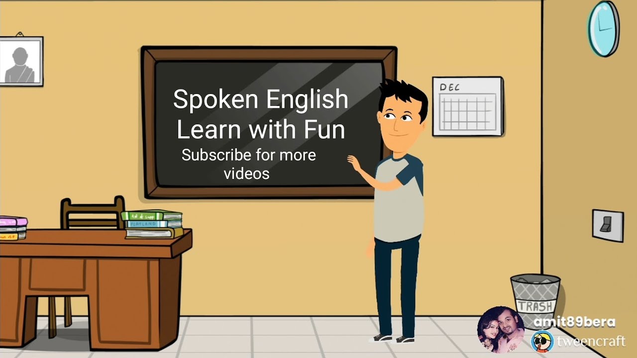 Spoken English with cartoon animation(D-2).#cartoon #animation # ...