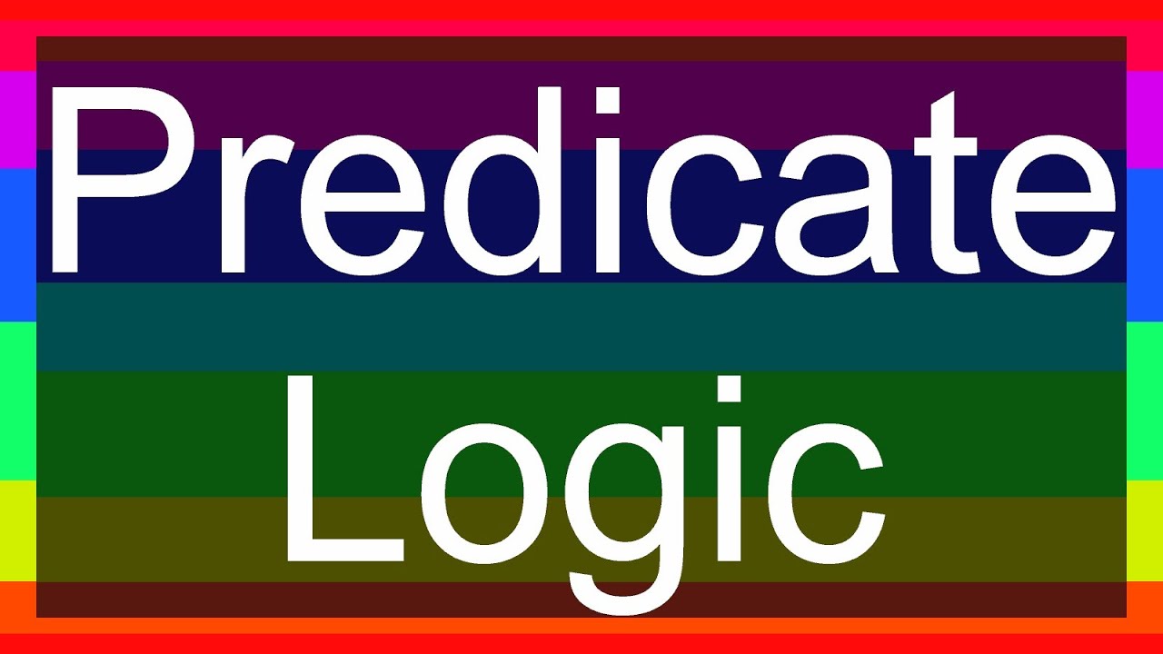 Predicates 1-Introduction to Predicates - YouTube