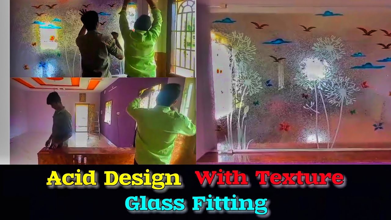 Acid Design With Texture and Clip Clamp Glass Fitting #glassdesign # ...