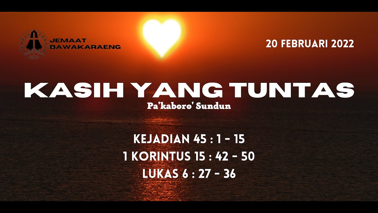 Ibadah Minggu 20 Februari 2022 Gereja Toraja Jemaat Bawakaraeng Youtube
