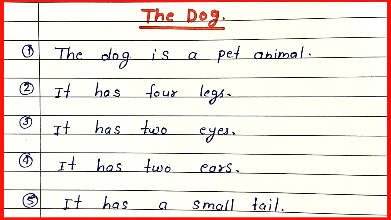 the dog essay 10 line in English | 10 line essay the dog in English ...