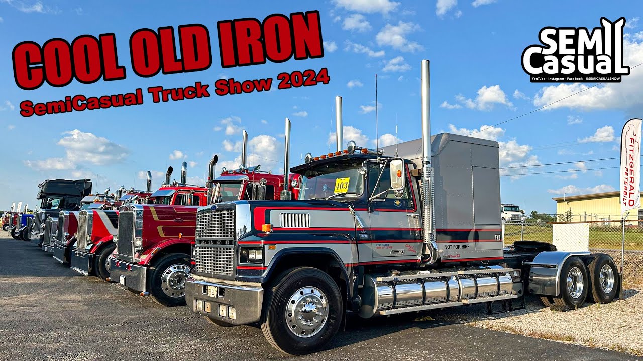 Old School Big Rigs at the SemiCasual Truck Show - YouTube