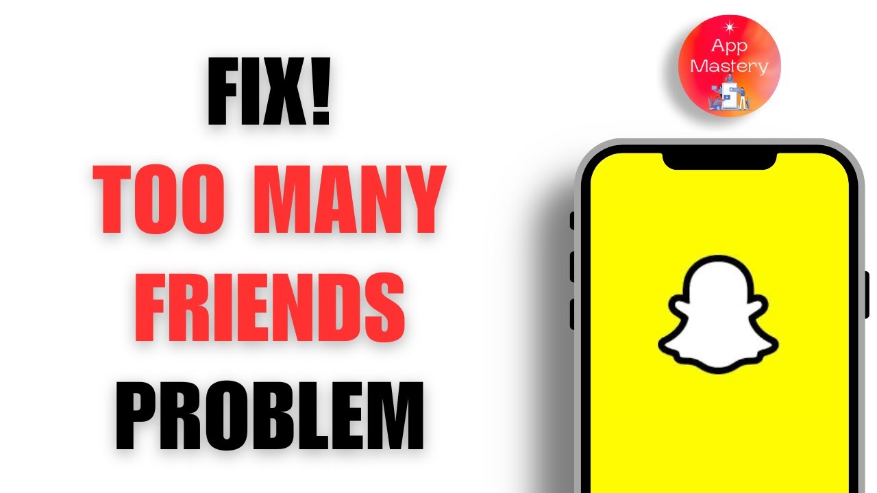 How to Fix too Many Friends on Snapchat - YouTube