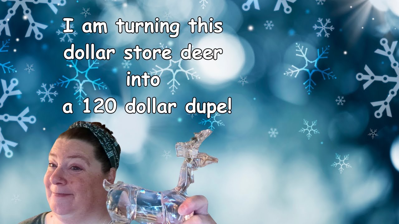 Turning a dollar store reindeer into a 120 dollar dupe! #dollarstorediy ...