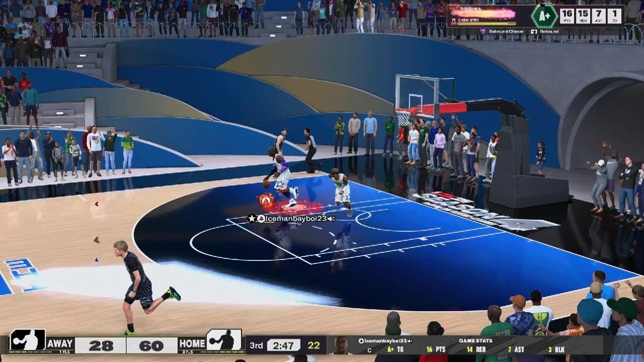 NBA 2K25_Rec Shaq Build rebirth exclusive broadcast grind - YouTube