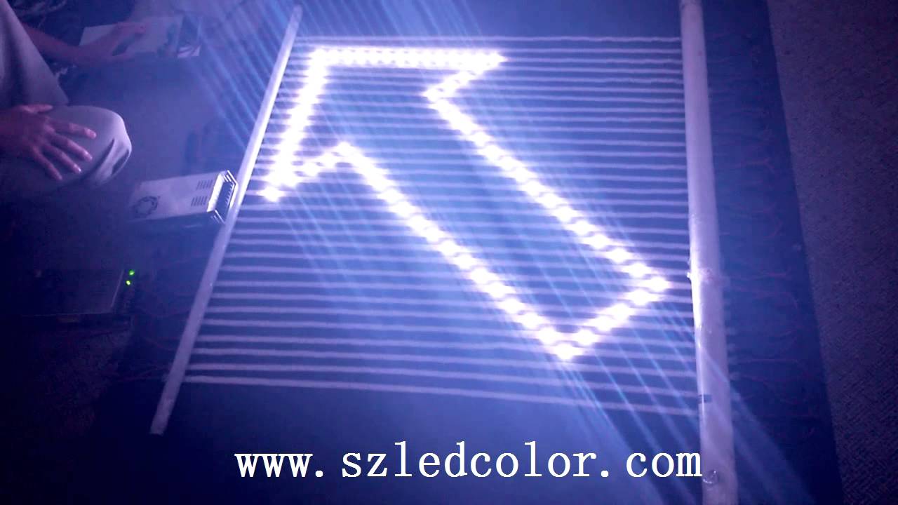 apa104 led strip to make arrow effect - YouTube