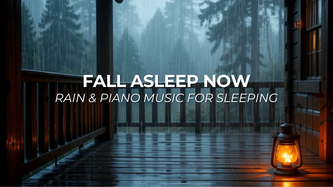 Calming Rain & Piano Music For sleeping, Insomnia, Relax, & Stress ...