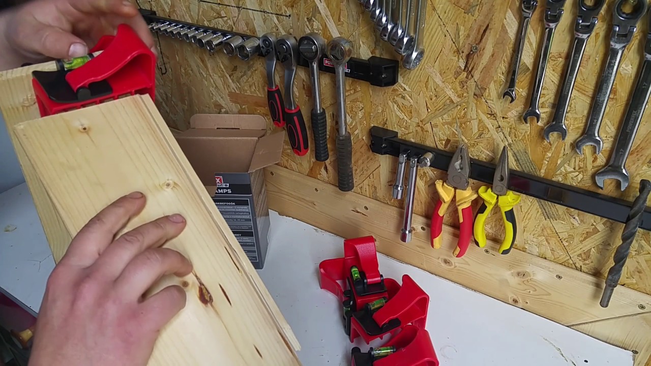 Powerfix sarokbefogó/kézi szorító (corner clamps/one-handed clamps ...