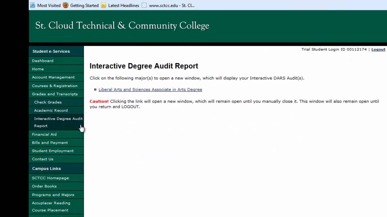 How to Access Your Degree Audit Report (DARS) - YouTube