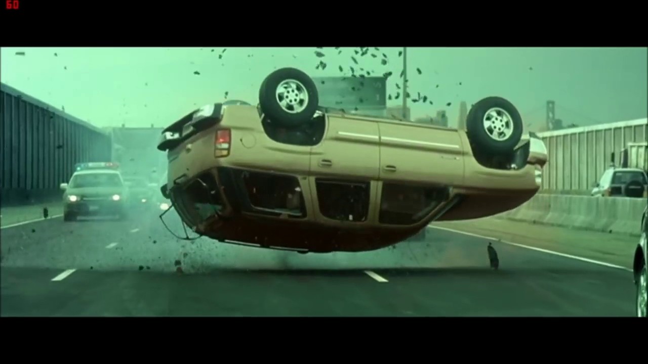 Matrix Reloaded HighWay Fight Scene Part 1 - YouTube