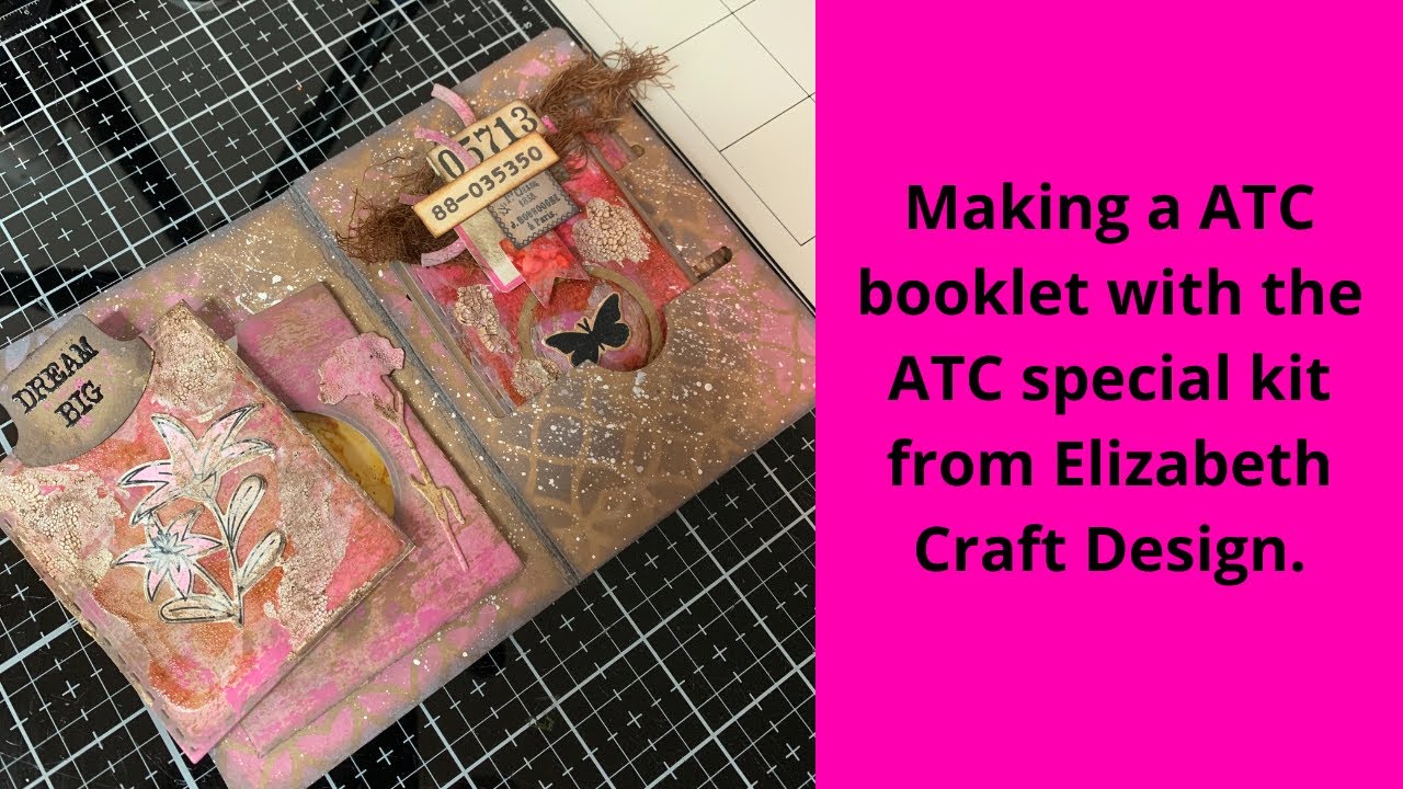 Elizabeth Craft Design ATC Booklet and Cards - YouTube