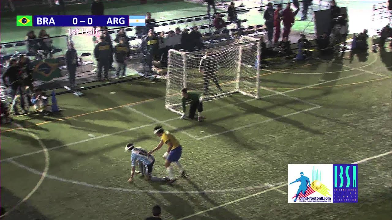 No. 34 Brazil win 2014 IBSA Blind Football World Championships - YouTube