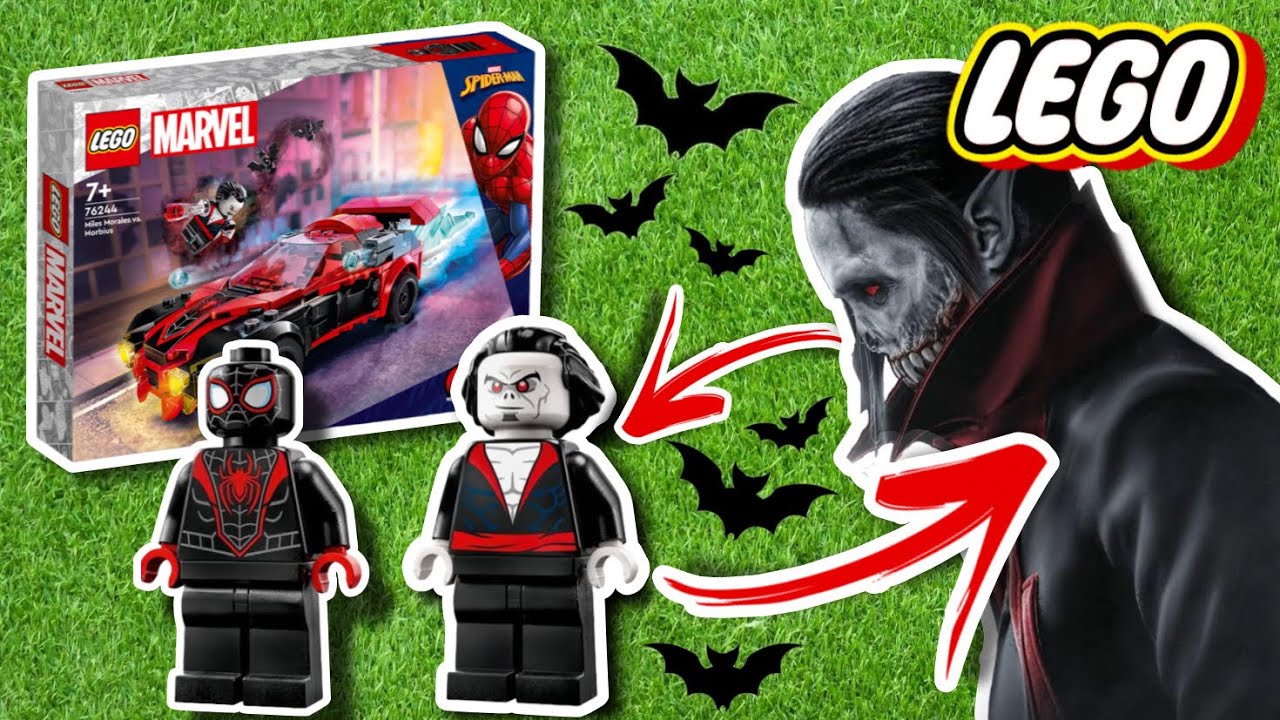 LEGO MILES MORALES VS MORBIUS 76244 #legomarvel #legominifigures #lego ...