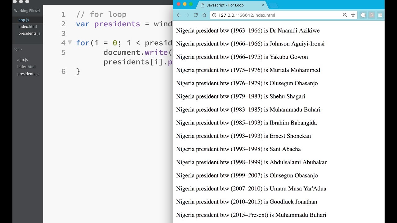 Javascript - For Loop - YouTube