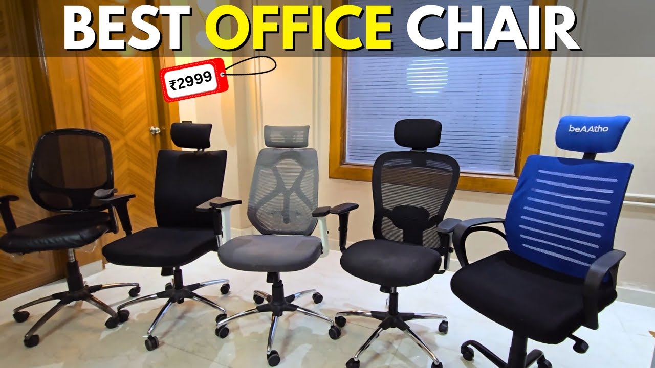 Top 5 Best Office Chairs in India 2025🔥Office Chairs Under ₹5000🔥Best ...